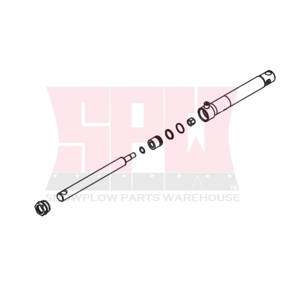 44341 WESTERN MVP3, MVP PLUS V-PLOW (1-3/4 x 11) DA ANGLE CYLINDER ...