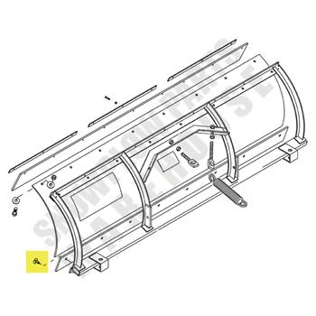 90238 WESTERN CARRIAGE BOLT 1/2"-13 x 1-3/4" G8 | Snowplow Parts Warehouse