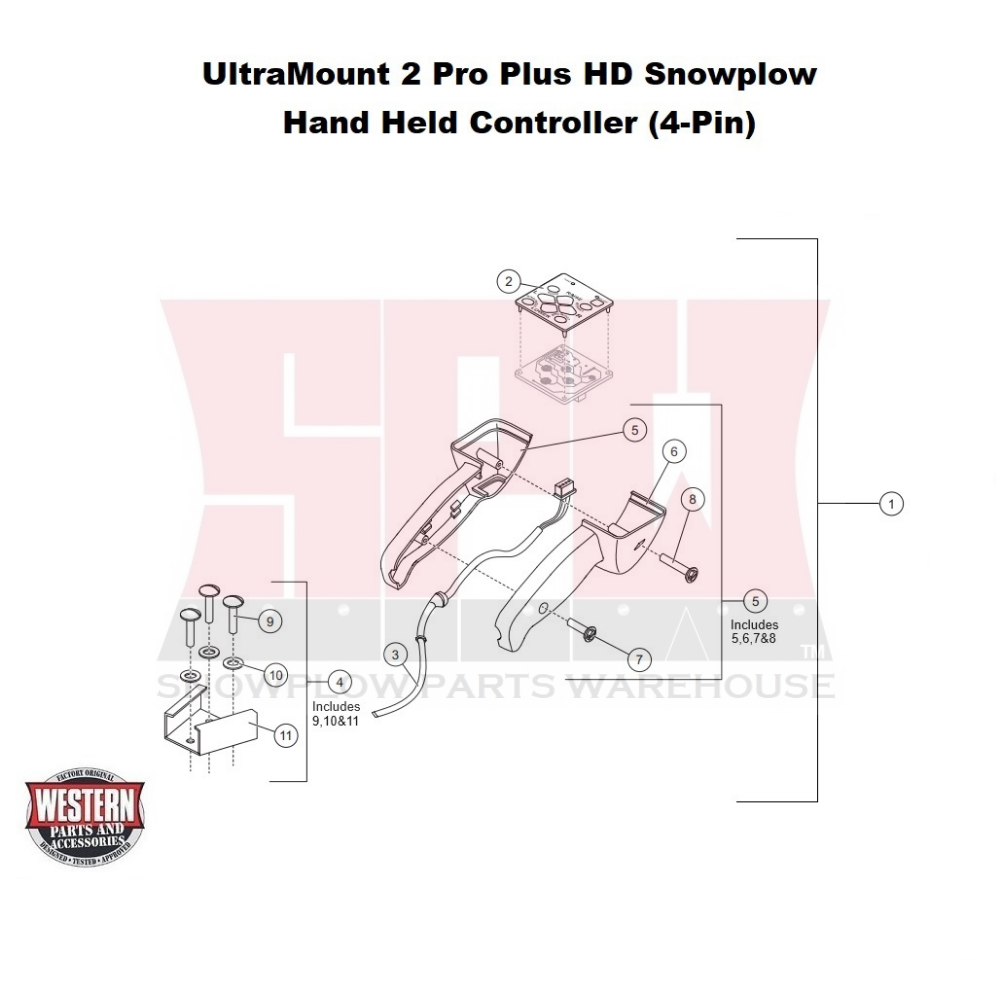 UltraMount Pro Plus HD Plow Controller - Hand Held (4-Pin) | Snowplow ...