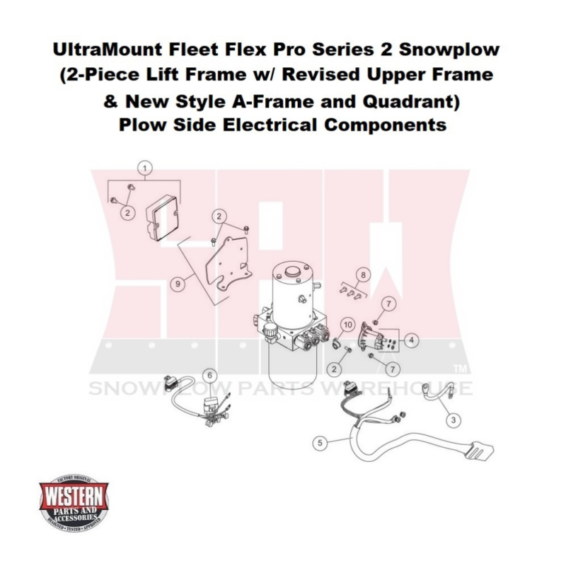 UltraMount Fleet Flex Pro Plow Series 2 Electrical Components - Plow ...