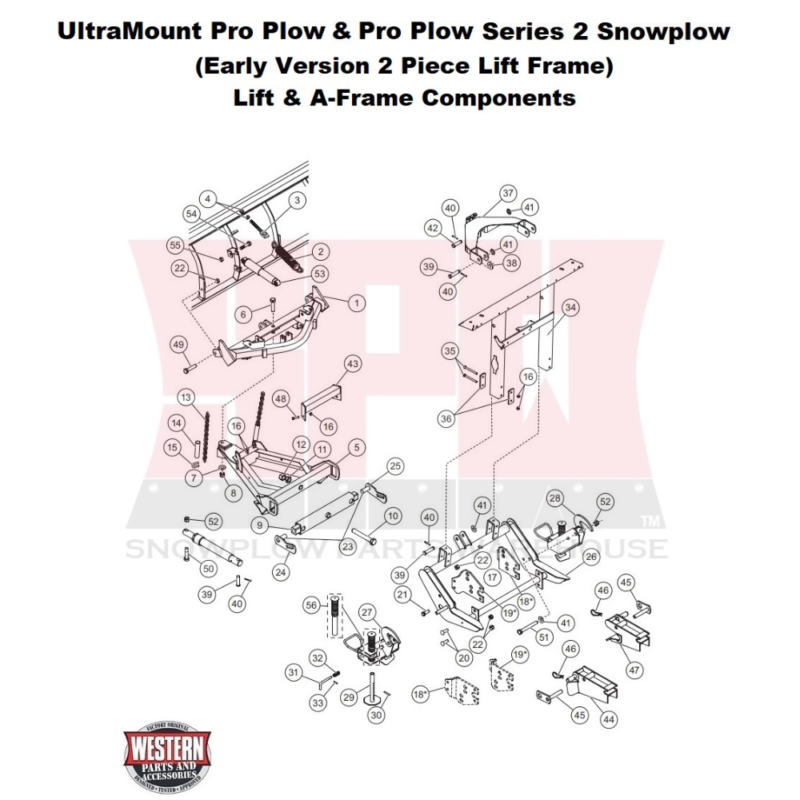 UltraMount Pro Plow & Pro Plow Series 2 Lift & A-Frame Components ...