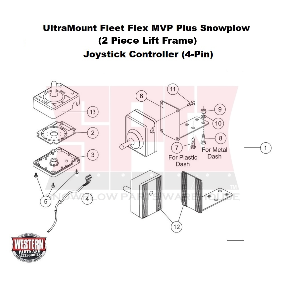 UltraMount Fleet Flex MVP Plus Controller, Joystick (4-Pin) | Snowplow ...